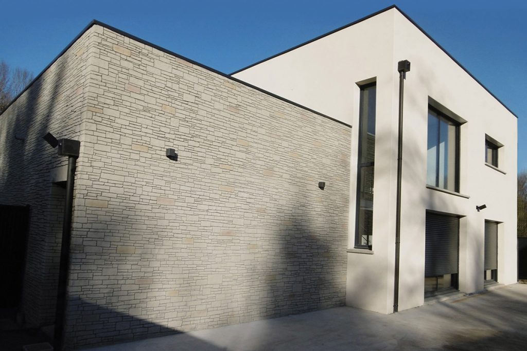 Enduit en Decopierre à Reims (51) - Habitat & Traditions